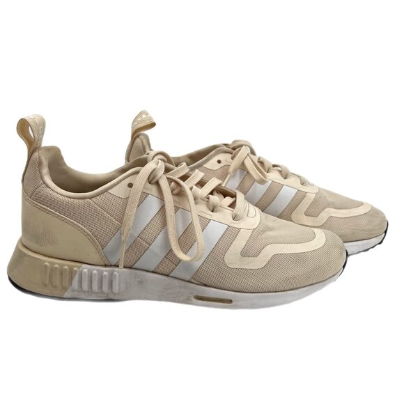 adidas | Shoes | Adidas Cream White Sneakers Low Platform Heel Size 9 ...